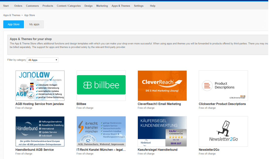 E-commerce platforms | Online store software comparison 2019 - IONOS