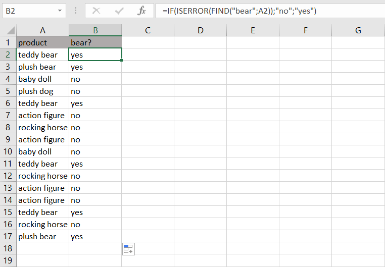 Excel Find Function Second Occurrence