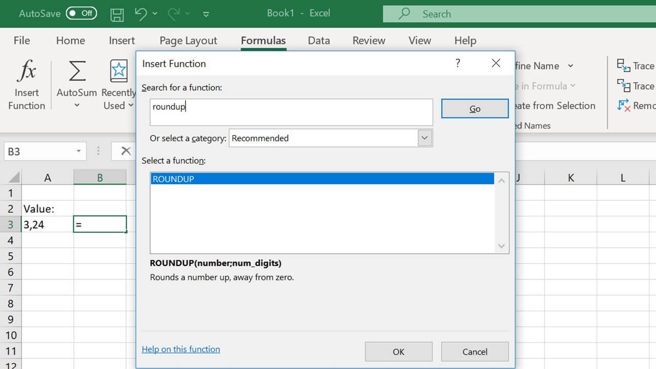 How does the Excel ROUNDUP function work? - IONOS UK