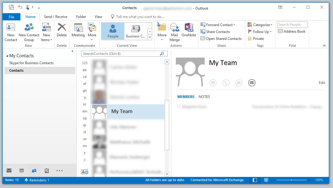 How to create a distribution list in Outlook - IONOS