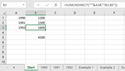 Excel INDIRECT function | How to use INDIRECT() in Excel - IONOS