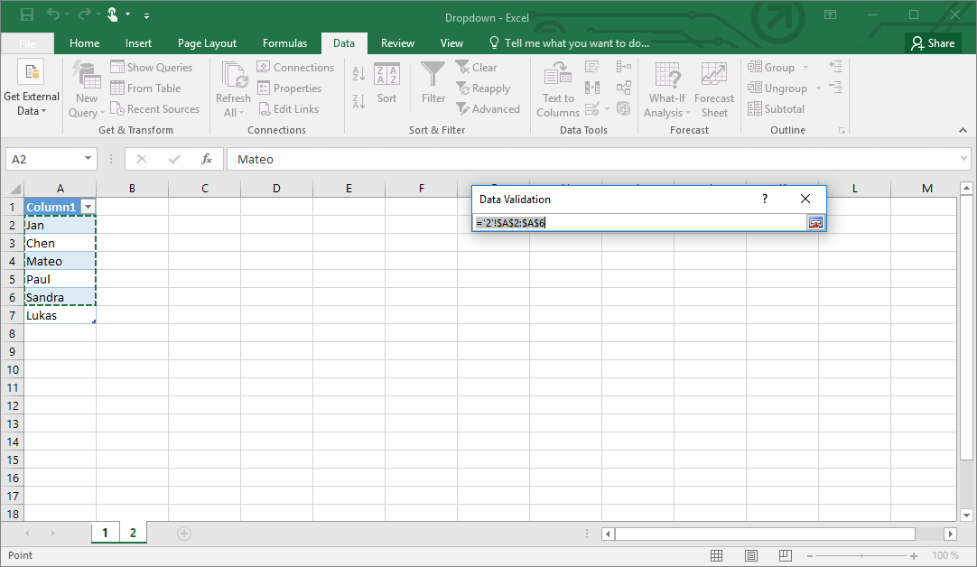 How to edit drop-down lists in Excel - IONOS