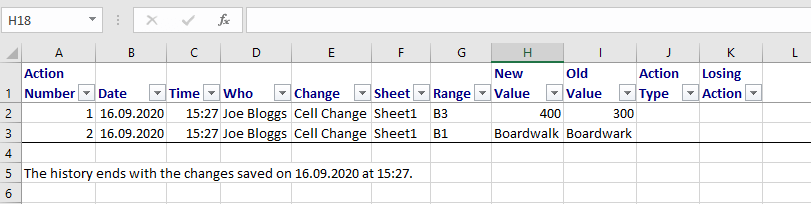 Excel: track, accept or decline changes – here’s how - IONOS