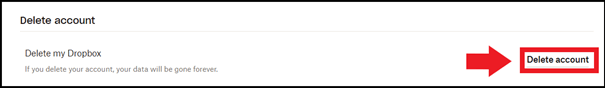 How to delete a Dropbox account - IONOS UK