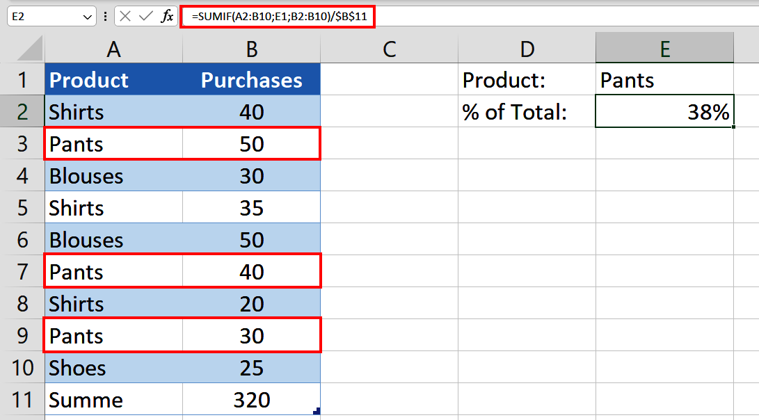 How to use the percentage formula in Excel - IONOS UK
