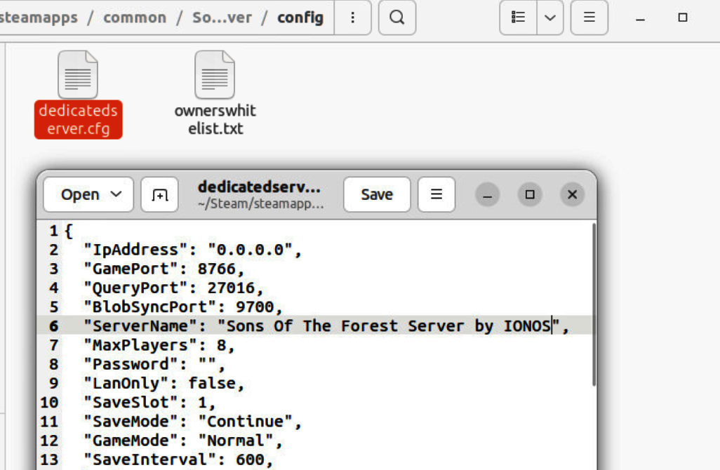 How to create a Sons of the Forest Ubuntu server - IONOS UK