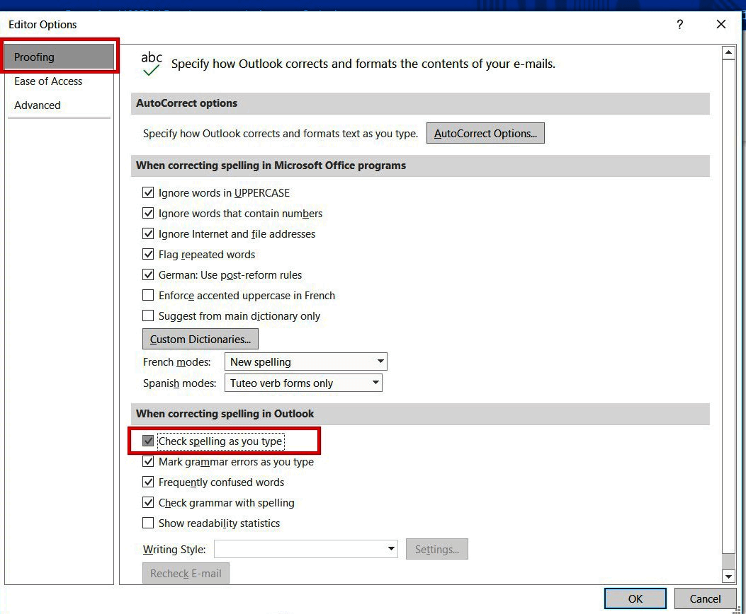 Outlook AutoCorrect: how to enable, disable, and customise - IONOS UK