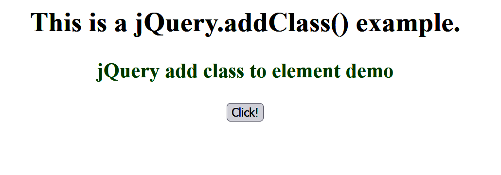 How to use jQuery.addClass() - IONOS UK