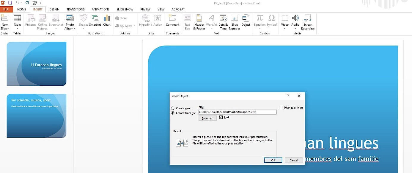 Inserting Excel into PowerPoint: Step-by-step instructions - IONOS UK
