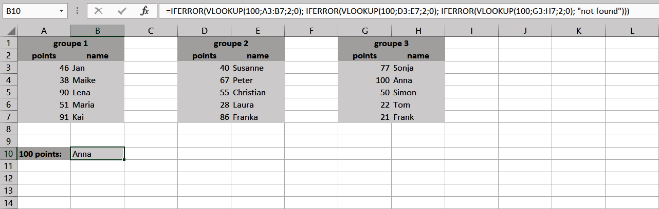 Excel IFERROR | How to use the IFERROR function - IONOS UK