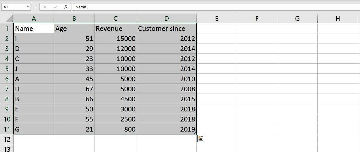 How to easily create tables in Excel - IONOS UK