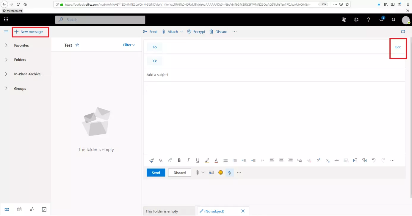 How to Use BCC in Outlook Emails - IONOS UK