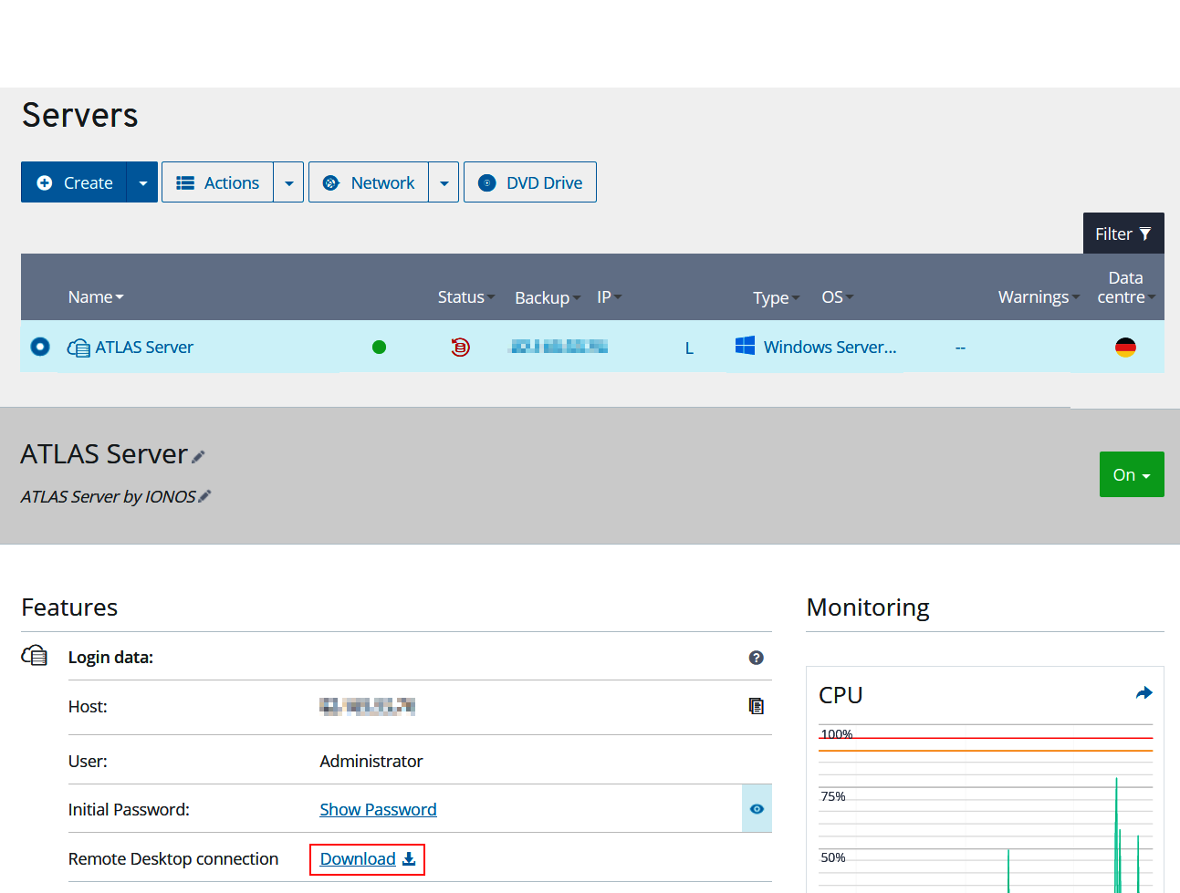 How to set up an ATLAS Server - IONOS UK