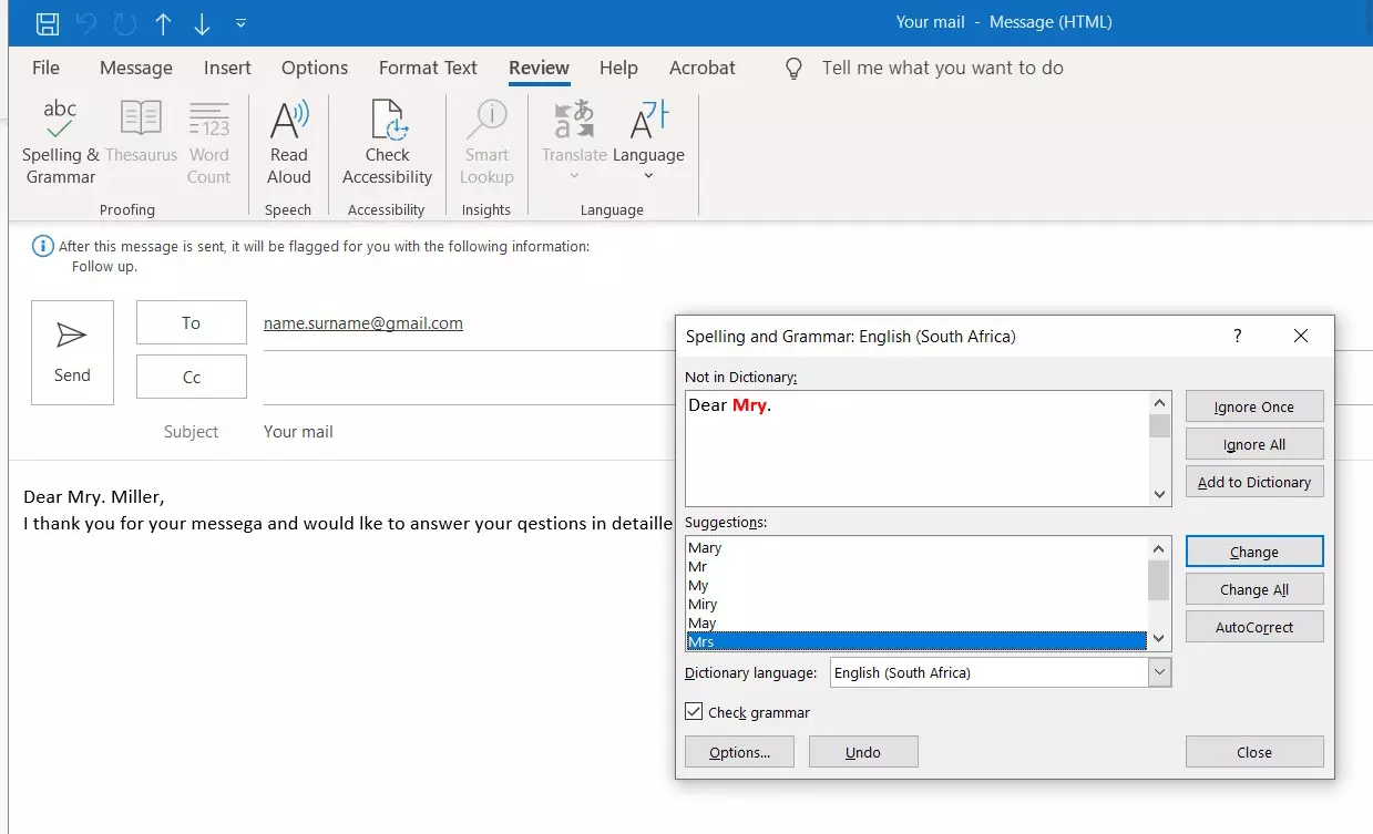 Outlook: how to turn on spell check in Outlook - IONOS UK