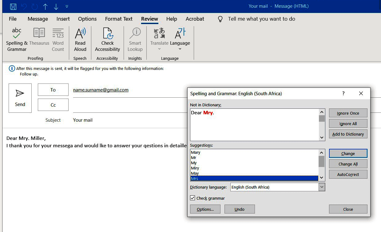 Outlook: how to turn on spell check in Outlook - IONOS UK