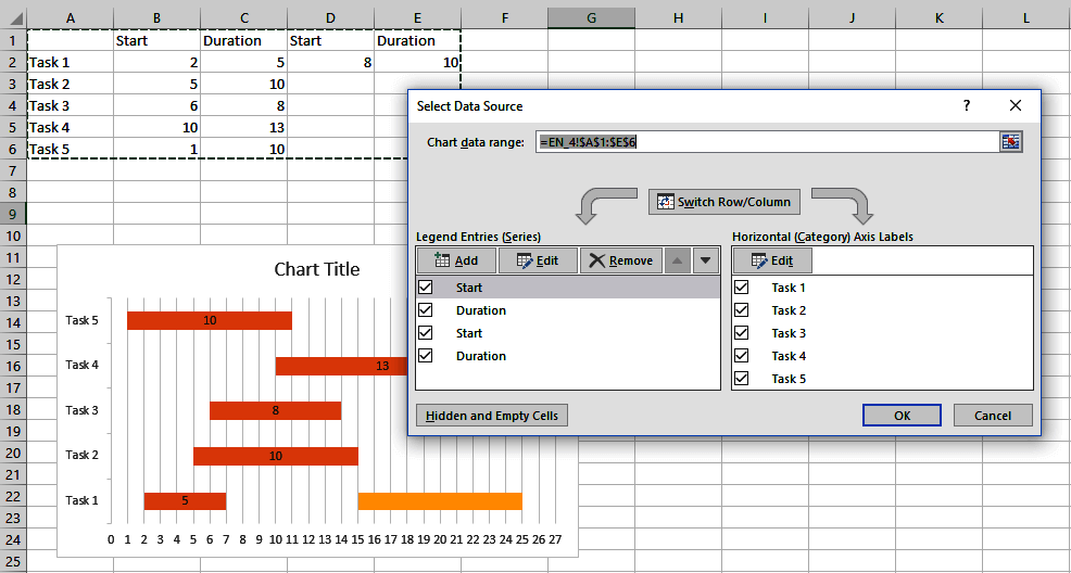 How to make a Gantt chart in Excel – a tutorial - IONOS UK